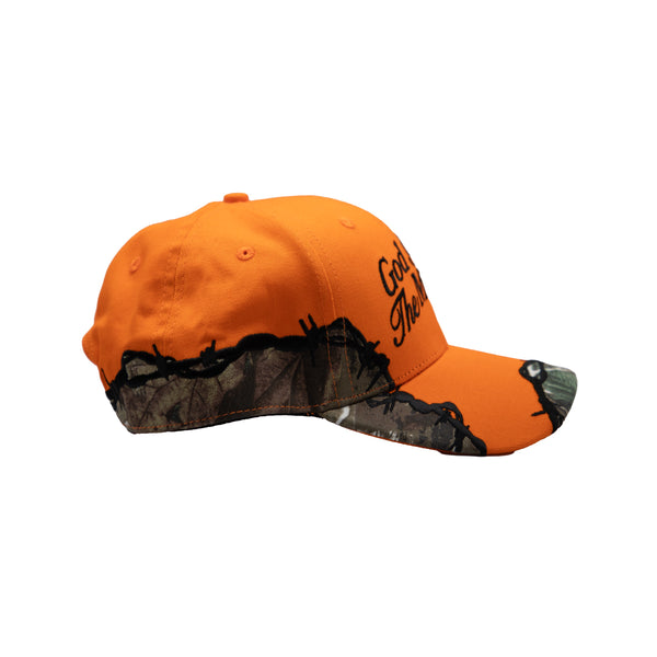 God Bless the Midwest Hat - Orange/Camo – MADE MOBB